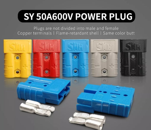 50A Grey Brad Harrison/Anderson equivalent plug – e-glow-shop